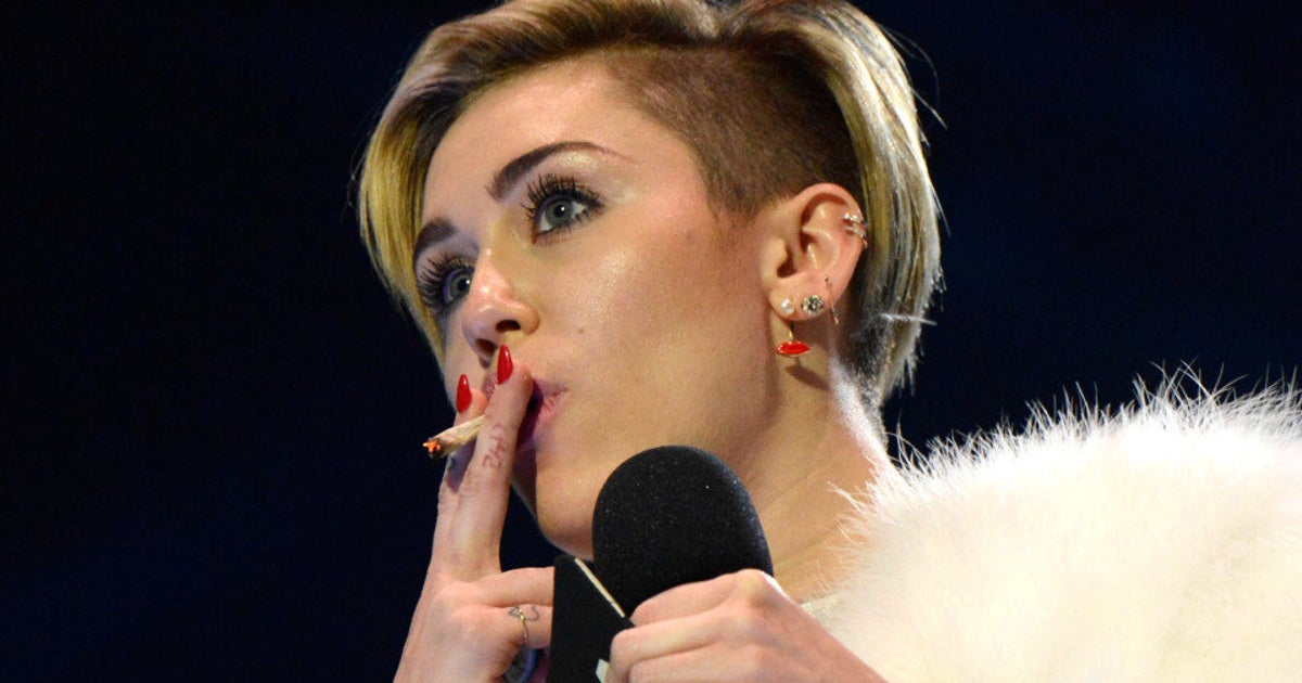 Miley Cyrus Smokes Weed at MTV Europe Music Awards | HuffPost Videos