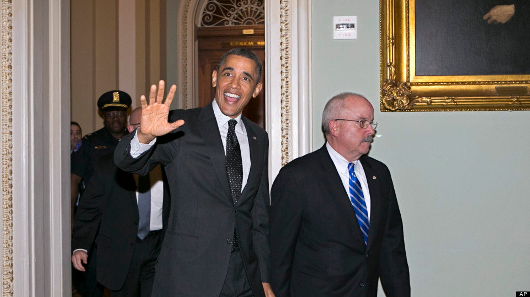 Obama's Senate Democrats Meeting | HuffPost null