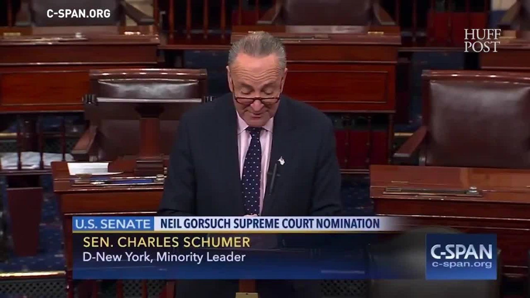 Chuck Schumer Wants Democrats To Filibuster Neil Gorsuch. He'll vote no ...