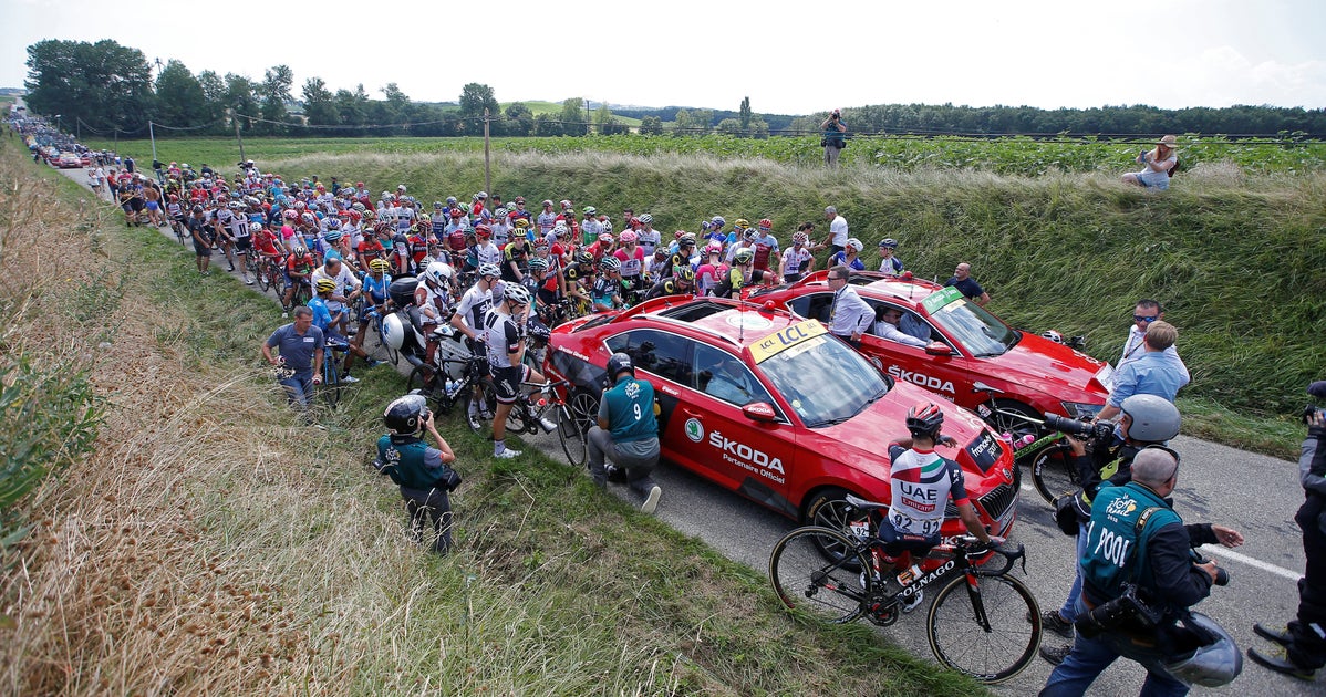 Tour de France Halted After Hay Bales Thrown At Riders In The Peloton ...
