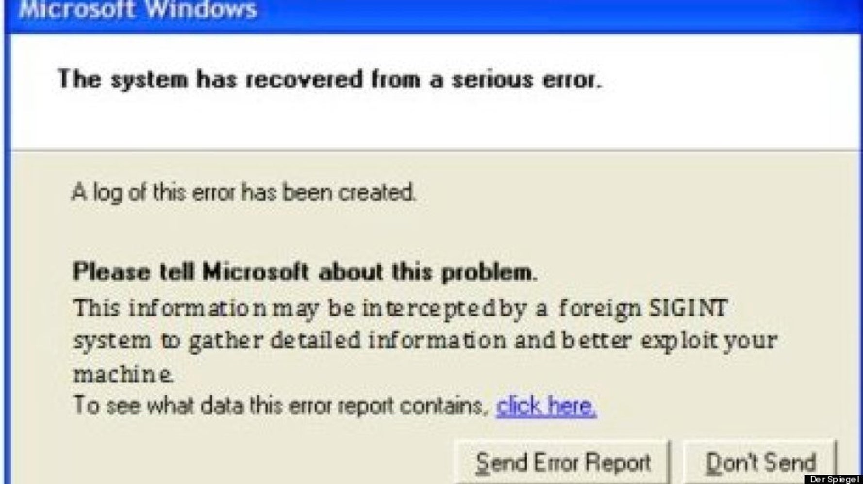 Windows Error Messages May Be Connected To NSA | HuffPost