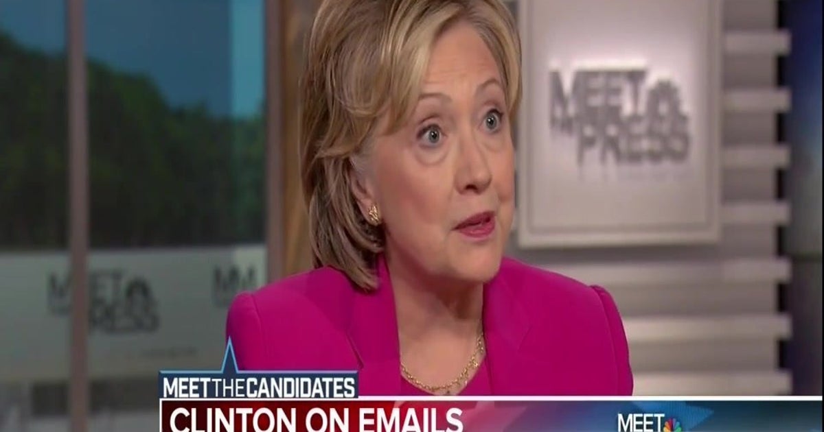 Hillary Clinton Defends Using Private Email Server Again On Meet The ...