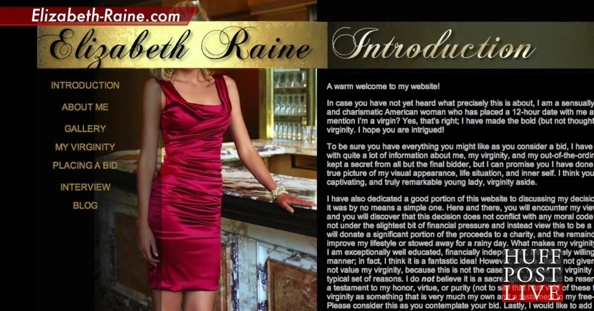 Med School Student Elizabeth Raine 'Auctioning' Her Virginity | HuffPost