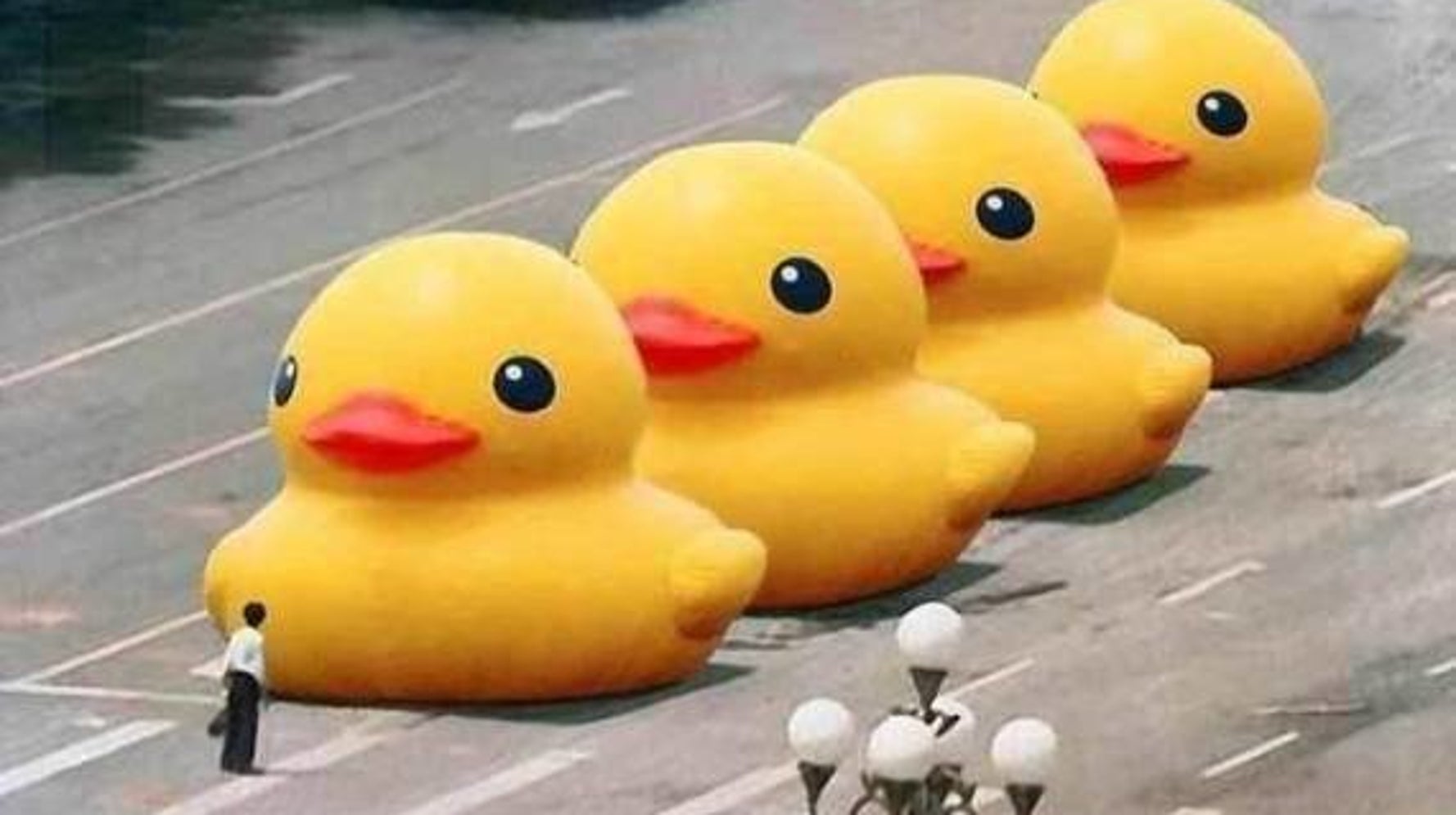 Tiananmen Square Massacre: The Big Yellow Duck | HuffPost Tiananmen Square Massacre: The Big Yellow Duck | HuffPost