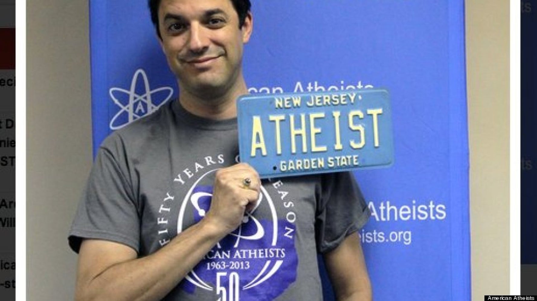 Atheist Allowed To Show His Godlessness On License Plate | HuffPost