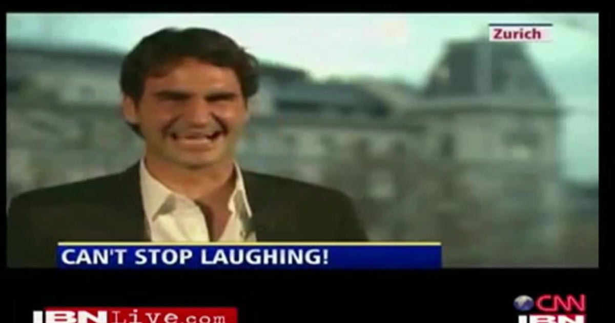 Roger Federer's On Air Laughing Fit | HuffPost Videos