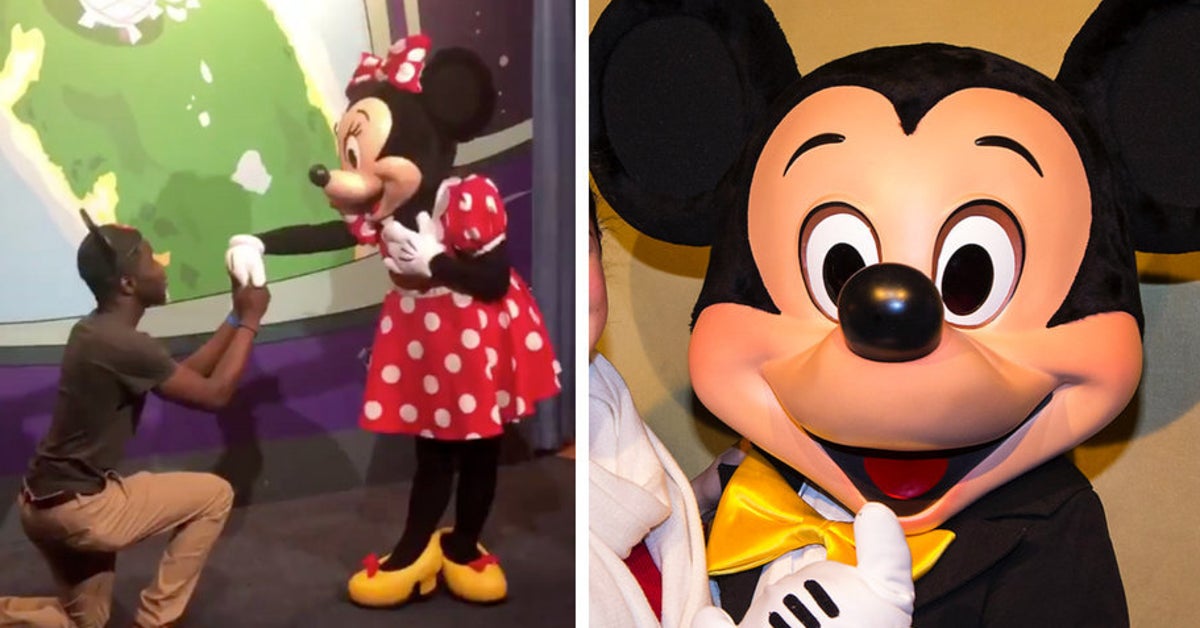This Man Thought He Could Propose To Minnie Mouse Right In Front Of ...