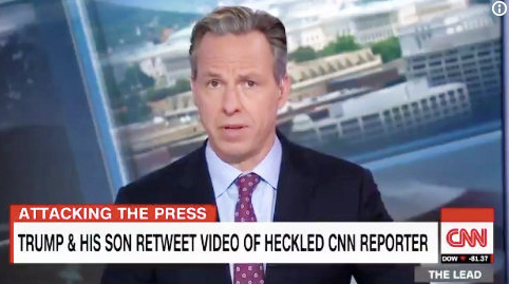 CNN's Jake Tapper Condemns Trump’s Treatment Of The Press After Tampa ...