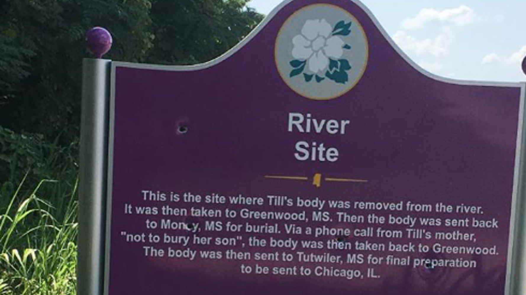 Emmett Till Sign In Mississippi Vandalized With Bullet Holes — Again ...