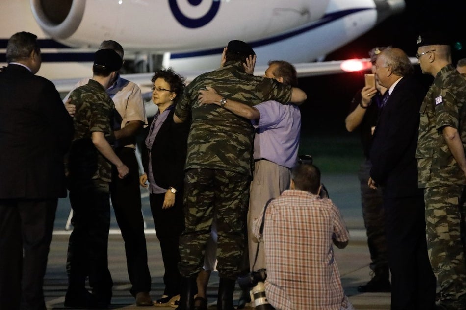 ΕΠΙΣΗΜΗ ΤΕΛΕΤΗ ΥΠΟΔΟΧΗΣ ΤΩΝ ΔΥΟ ΣΤΡΑΤΙΩΤΙΚΩΝ ΣΤΟ ΑΕΡΟΔΡΟΜΙΟ «ΜΑΚΕΔΟΝΙΑ ...