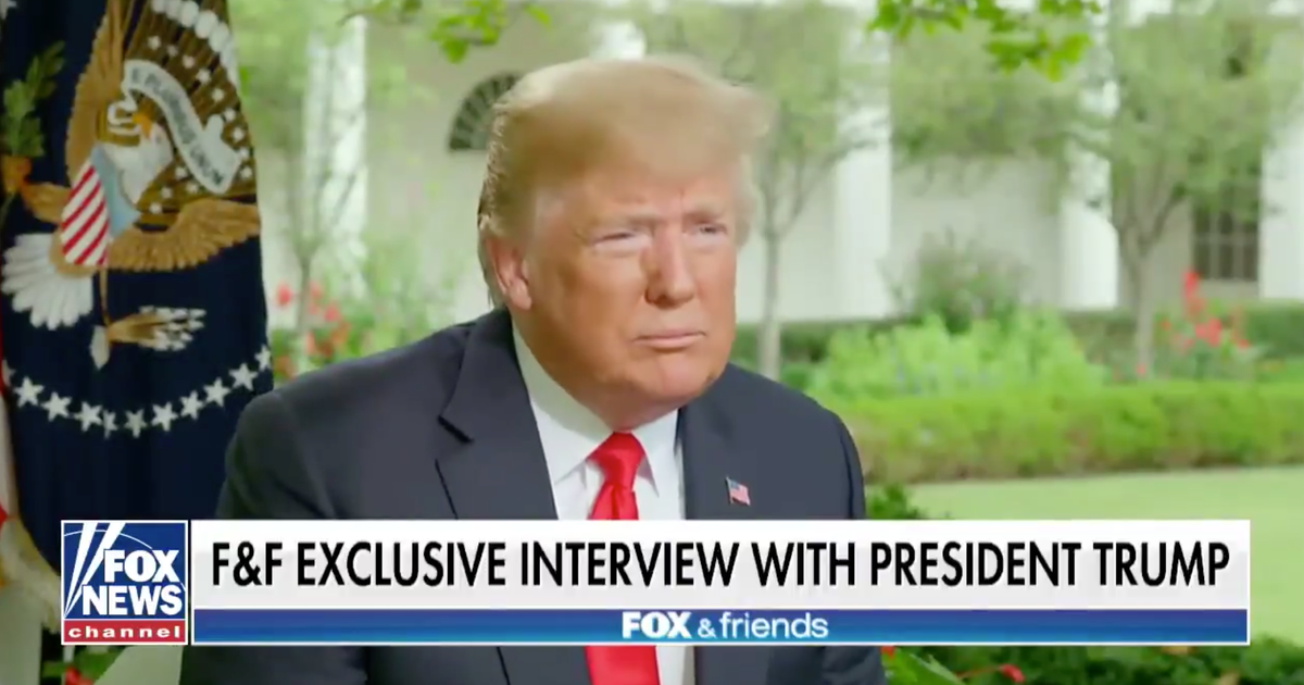 Donald Trump Tells Fox News: 'I Can't Be Impeached Because I'm Doing A ...