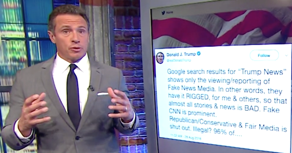 Chris Cuomo: Donald Trump’s Google Comments ‘Devoid Of Any Fact ...
