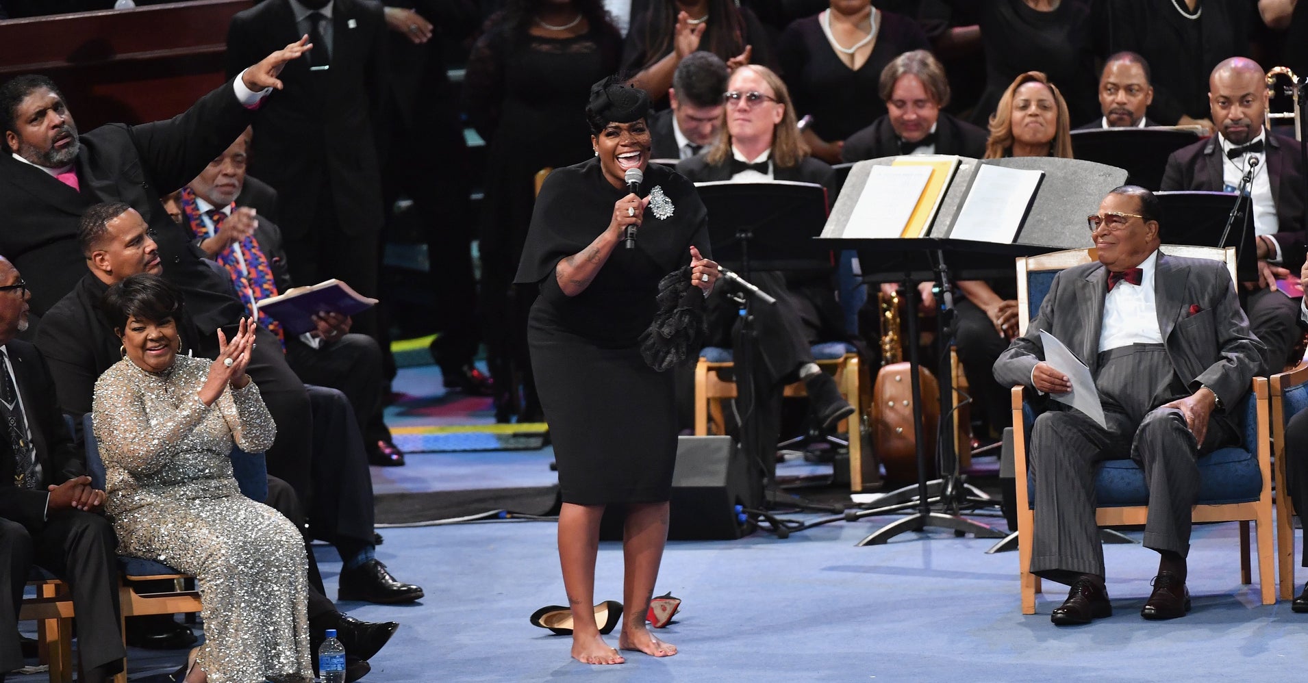 A Barefoot Fantasia Barrino Sings Soulful Tribute At Aretha Franklin’s ...