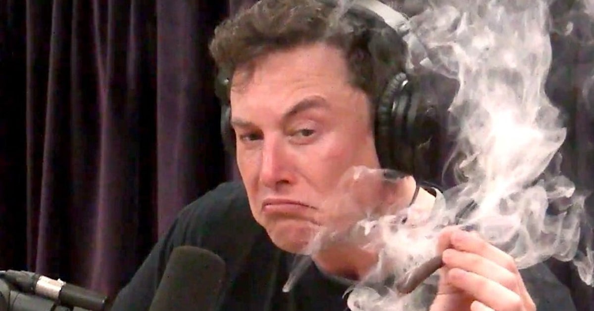 Elon Musk Smoked A Blunt On Joe Rogan's Podcast | HuffPost Entertainment