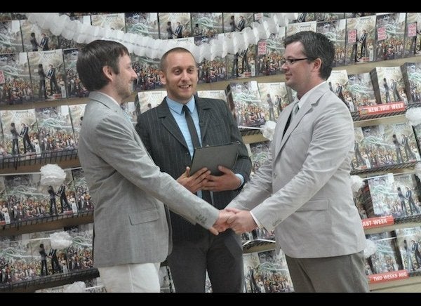 Same-Sex Wedding: Gay Couple Weds At NYC Comic Book Store | HuffPost Life