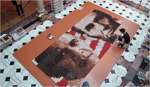 Obama-Lincoln Portrait Constructed With Cupcakes At Smithsonian ...