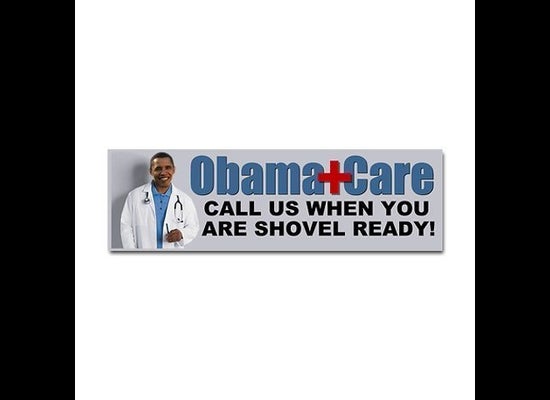 Anti Obama Jokes Bumper Stickers