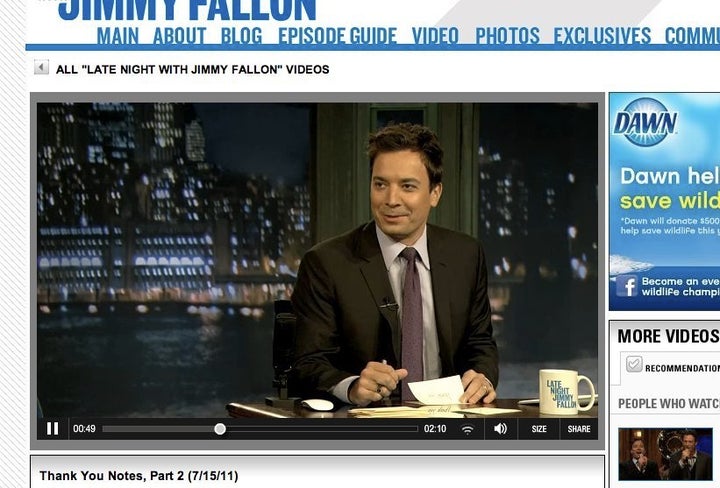 Jimmy Fallon's Thank You Notes: Schwarzenegger, Sketchers & Spoilers ...