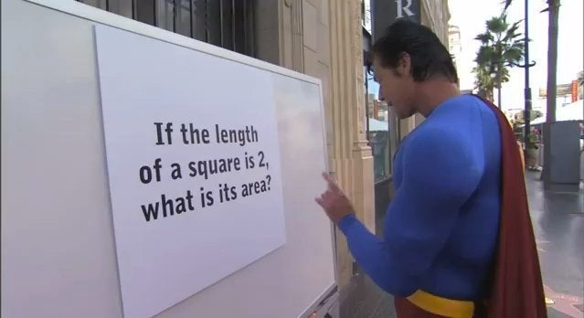 Superman Fails S.A.T. On Kimmel (VIDEO) | HuffPost Entertainment