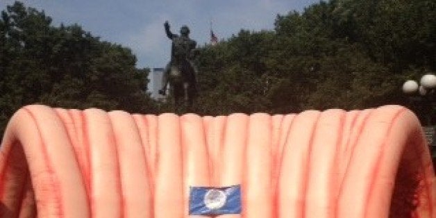 Giant Inflatable Colon In New York To Raise Colon Cancer Awareness ...