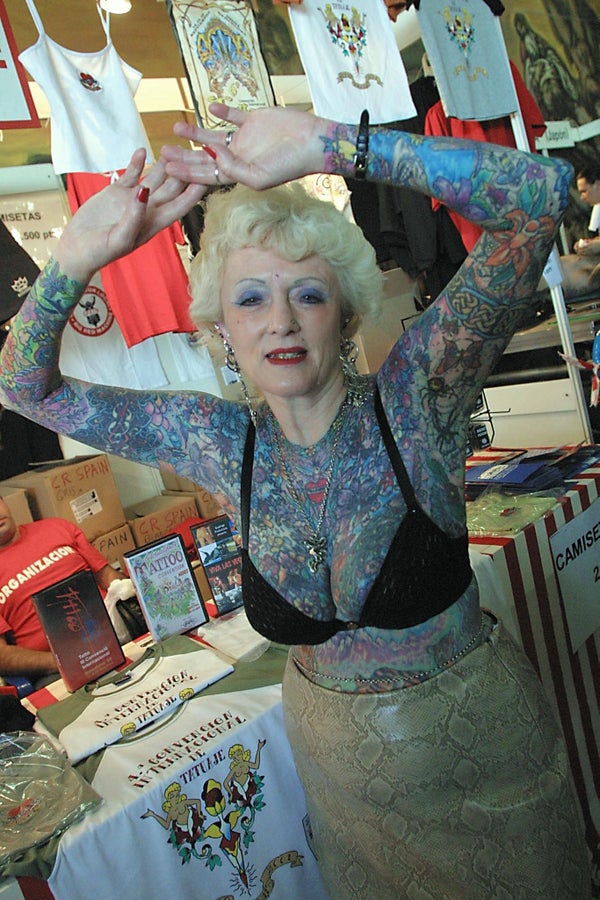 Isobel Varley Worlds Most Tattooed Female Senior Remembered Huffpost