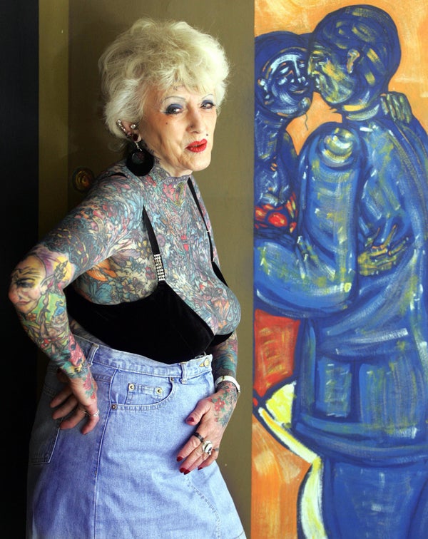 Isobel Varley Worlds Most Tattooed Female Senior Remembered Huffpost