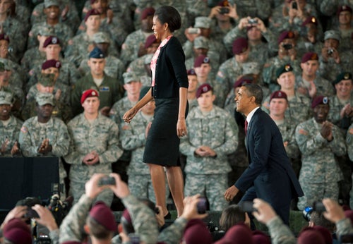 Michelle Obama Military First Lady Michelle Obama Thanks Marines For
