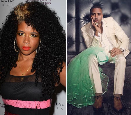 Nas Shows Off Kelis Green Wedding Dress On New Album Cover
