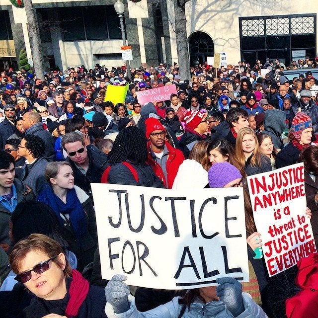 March In Washington Draws Thousands Of Protesters Demanding Justice For