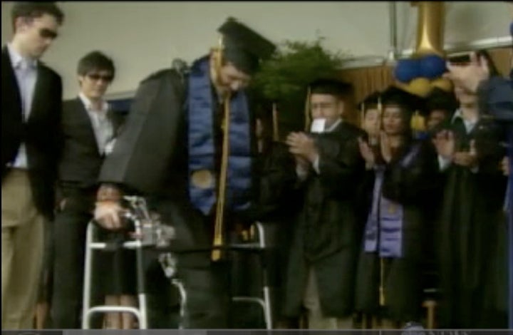 Austin Whitney, Paralyzed Student Uses Exoskeleton Technology To Walk ...