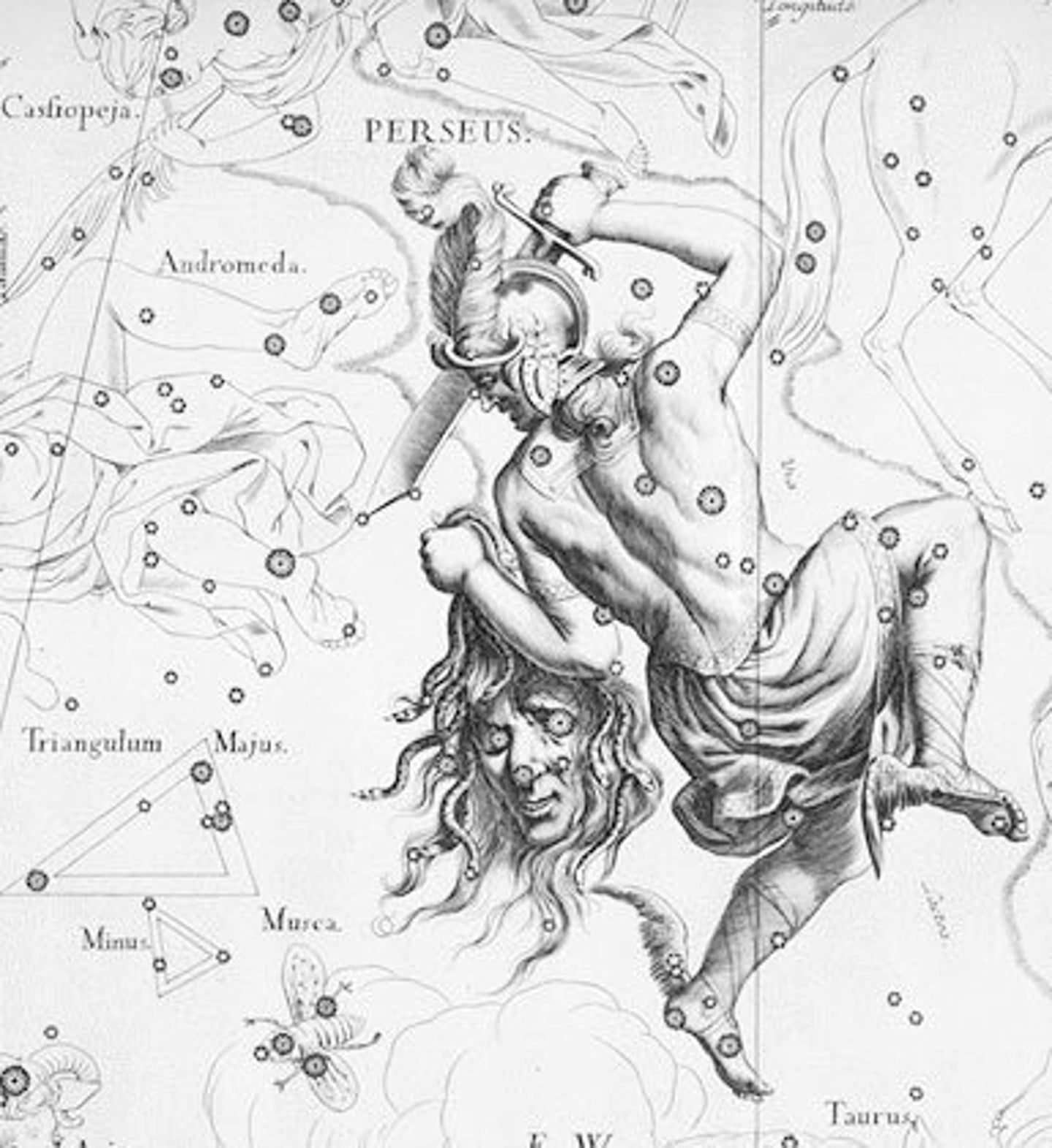 "Demon Star" Algol Of Perseus Constellation Visible In Night Sky This ...