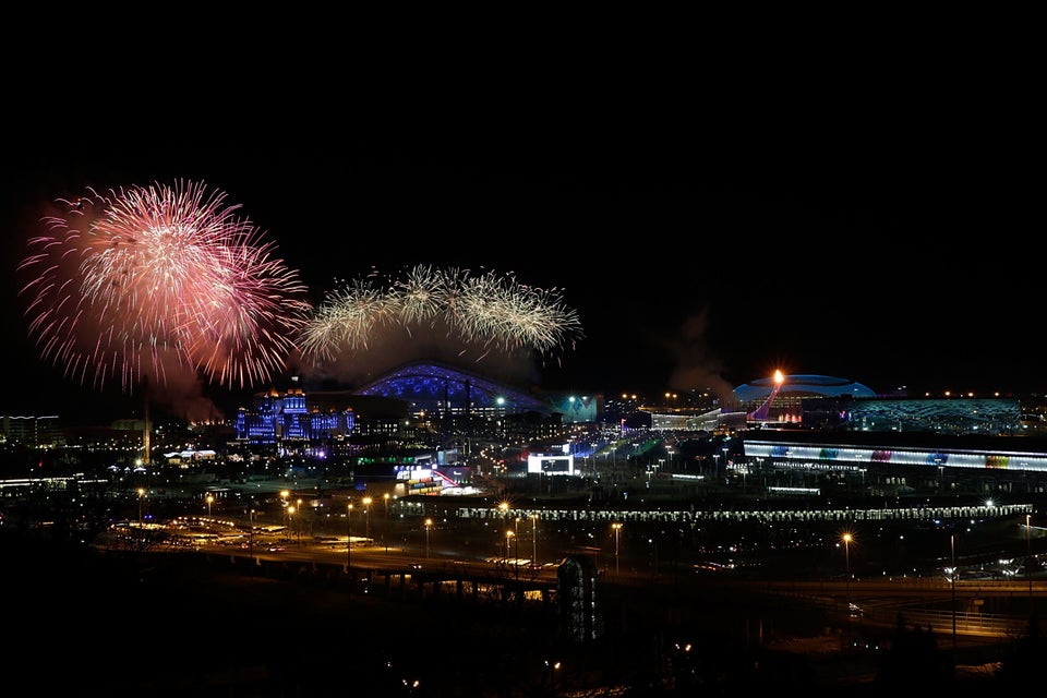 Austrian Athlete 100 Bites It During Opening Ceremony Of Sochi Winter