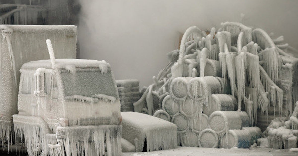 Haunting Photos Of Ice-Covered Buildings - Weather.com | HuffPost UK