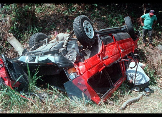 Left Eye Body After Crash