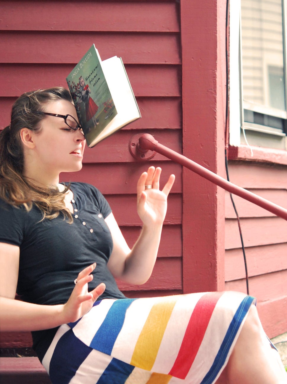 Photo Series Captures Random Objects Flying At A Womans Head Because
