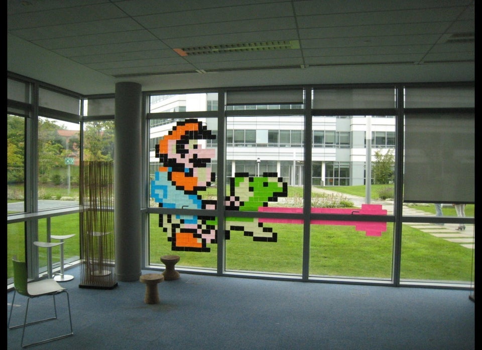 Super Mario Bros In Post-It Notes: Paris Office Workers Make War With ...