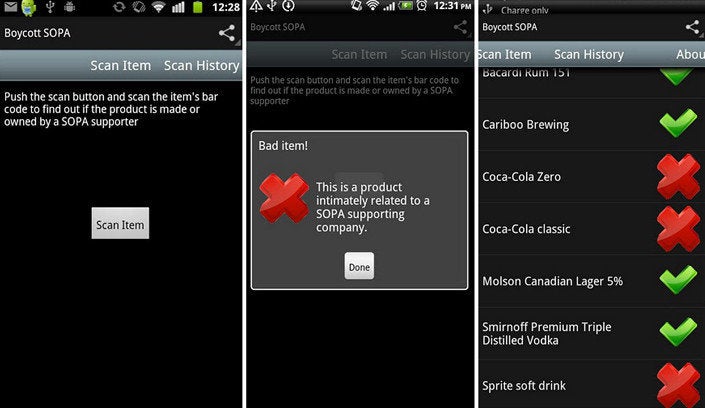 'Boycott SOPA' Android App Helps Users Avoid Products Made By Anti ...