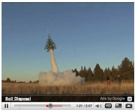 Christmas Tree Rocket (VIDEO): 32 Rockets Blast Old Tree Into Sky ...