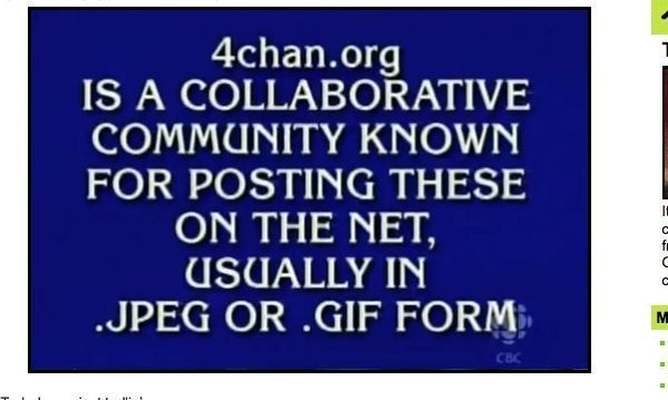4chan Jeopardy VIDEO: WATCH Site's Game Show Cameo | HuffPost Life