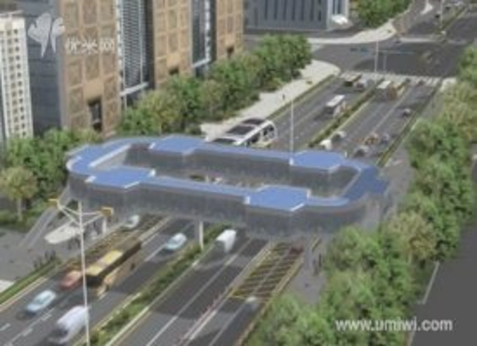 3D Express Coach (PICTURES): China Plans Huge Buses That Can DRIVE OVER ...