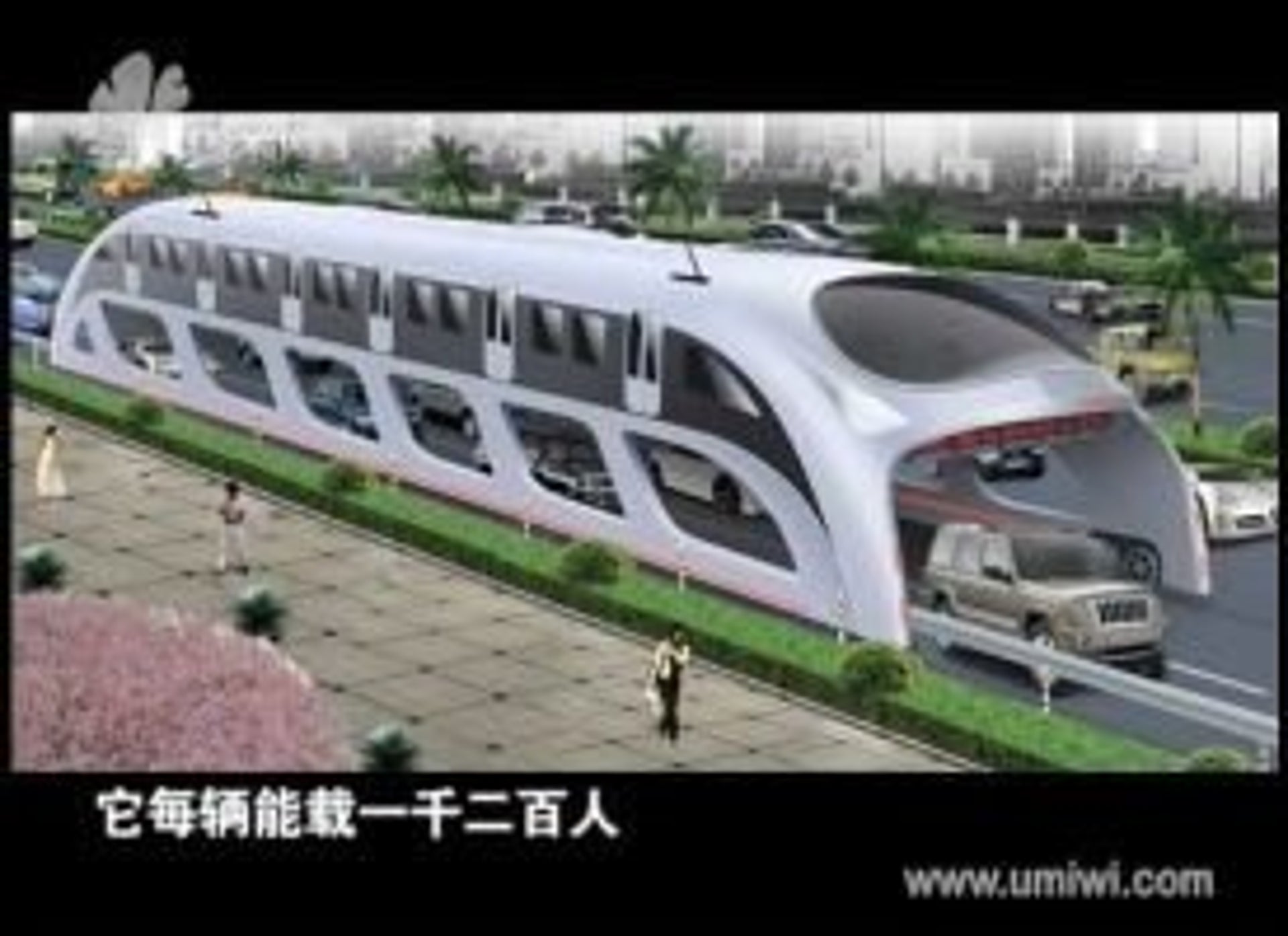 3D Express Coach (PICTURES): China Plans Huge Buses That Can DRIVE OVER ...