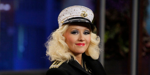 Christina Aguilera Sexy Solider For Leno Thanksgiving Episode