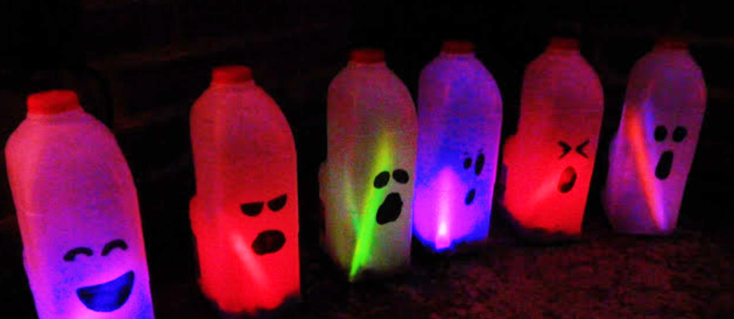 Halloween Craft For Kids: How To Make Milk Bottle Ghosts | HuffPost UK ...