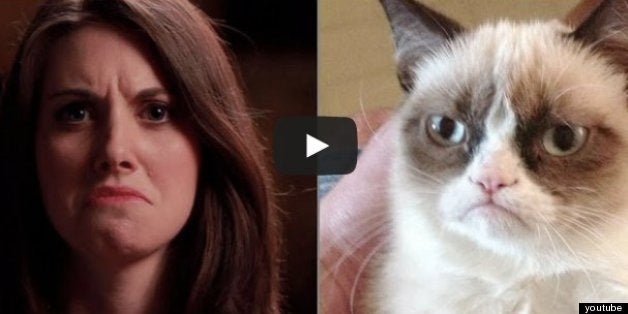 Celebrities Imitating Internet Memes, Alison Brie Popular Web Pictures ...