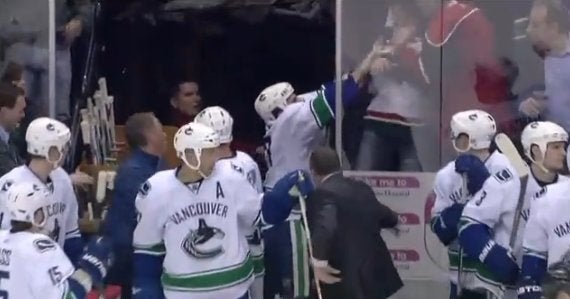 Rick Rypien, Vancouver Canucks Forward, Goes After Fan In The Stands ...