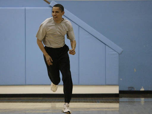 Obama Bruised In Election Day Basketball Game Huffpost Latest News