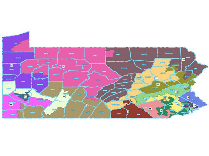 Pennsylvania's New Election Map A Win For Republicans | HuffPost Latest ...