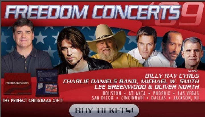 Billy Ray Cyrus, Others, To Perform At Hannity 'Freedom' Concerts ...