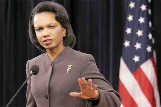 Condi Rice Gives Bush Credit For All Manner Of Dubious Accomplishments ...