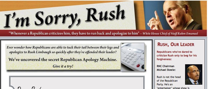 New Dem Site: Write Your Own Apology To Rush | HuffPost Latest News